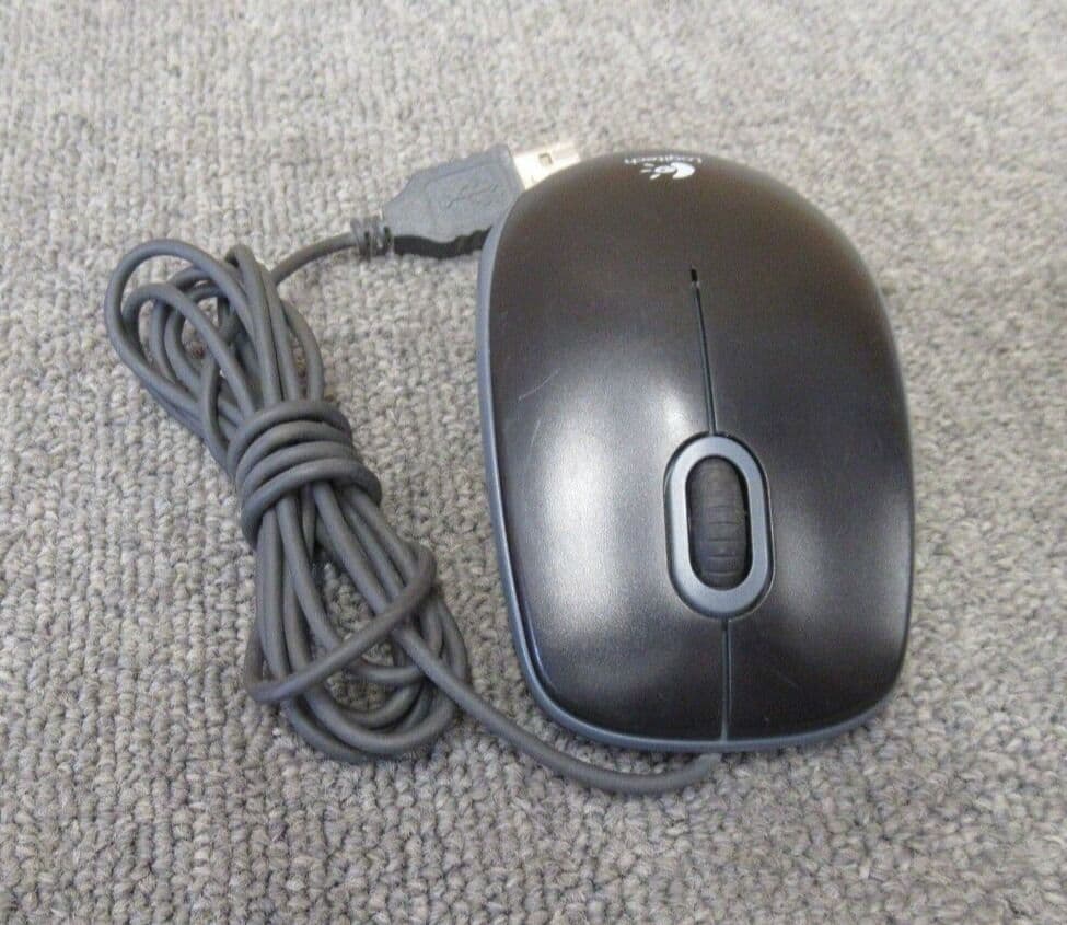 Logitech M-U0026 810-002182 Black USB Wired 3-Button Optical Mouse