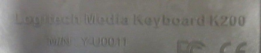 Logitech Media Keyboard K200 And USB Wired 3 Button Scroll Optical Mouse