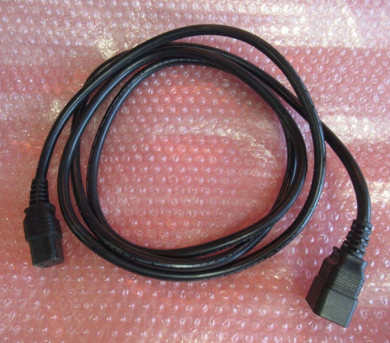 Longwell 2 5M C19 Female To C20 Male Black External Extension Power Cable