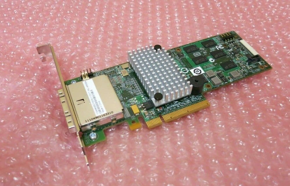 Lsi 500605b Poweredge 8 Port Sas Raid Controller Pcie Card Full Height