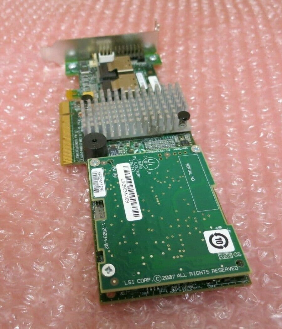 LSI IBM L3-25121-63A L3-25034-10B SAS PCIe x8 RAID Controller Daughter Card