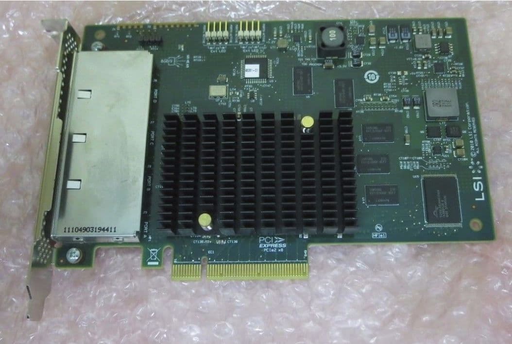 LSI Logic SAS9201-16e 6Gb/s SAS Quad Port PCIe Controller Host Bus ...