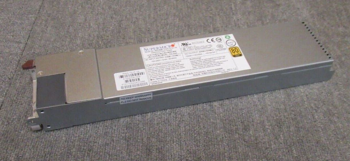 Manufacturer SuperMicro Model Number PWS-721P-1R Basic Description ...