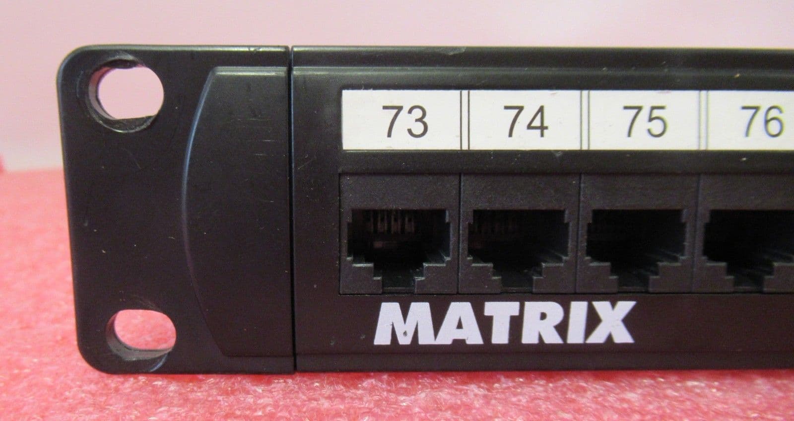 Matrix AC624P 24 Port Cat6 UTP 110/LSA Patch Panel 1U 19" Black