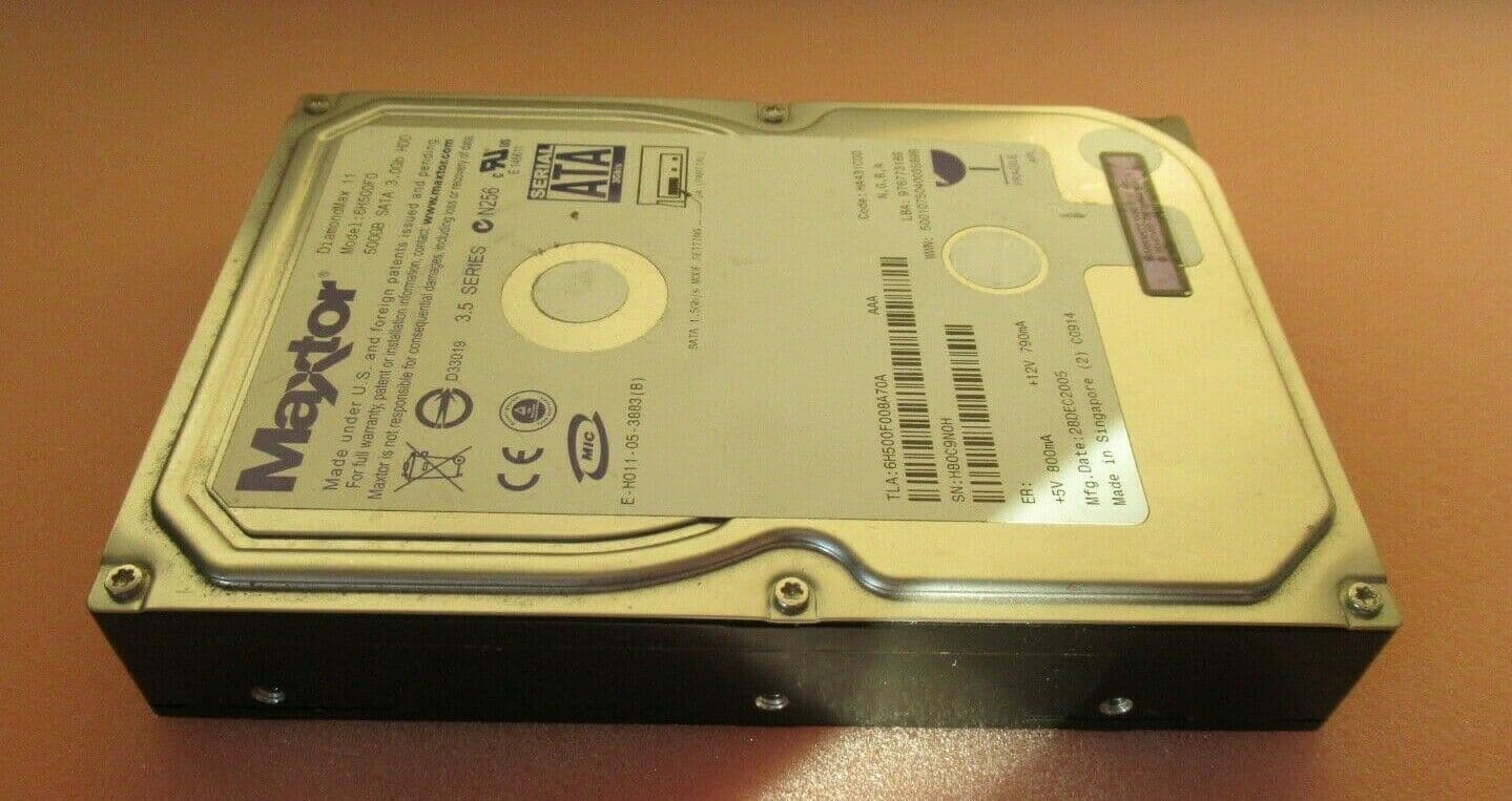 Maxtor 6H500F0 DiamondMax 11 500GB 7200RPM SATA 3Gbps 16MB 3 5 ...