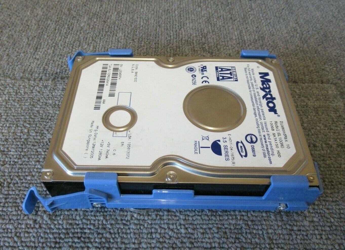 Maxtor 6L100M0 DiamondMax 10 100GB 7200RPM SATA 1 5Gbps 8MB 3 5 ...