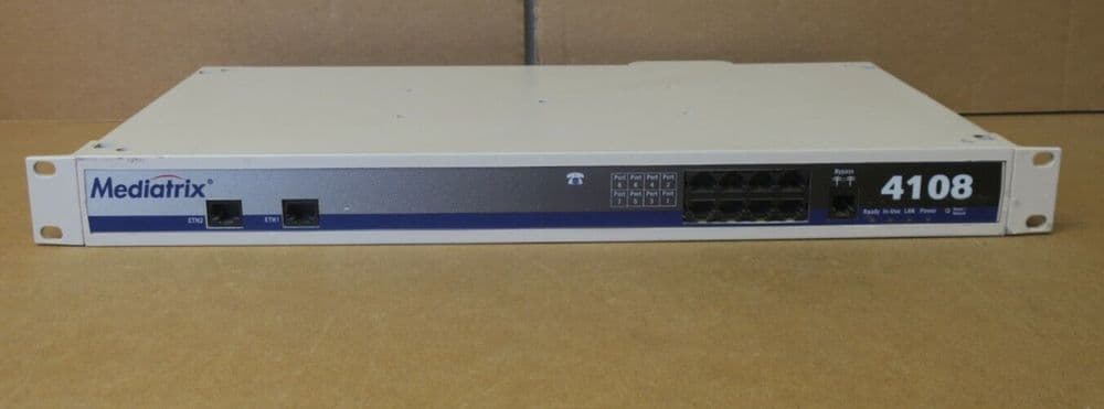 Mediatrix UCtrix 4108 4100 8-Port Analog Phone/Fax FXS VoIP Gateway IP SIP