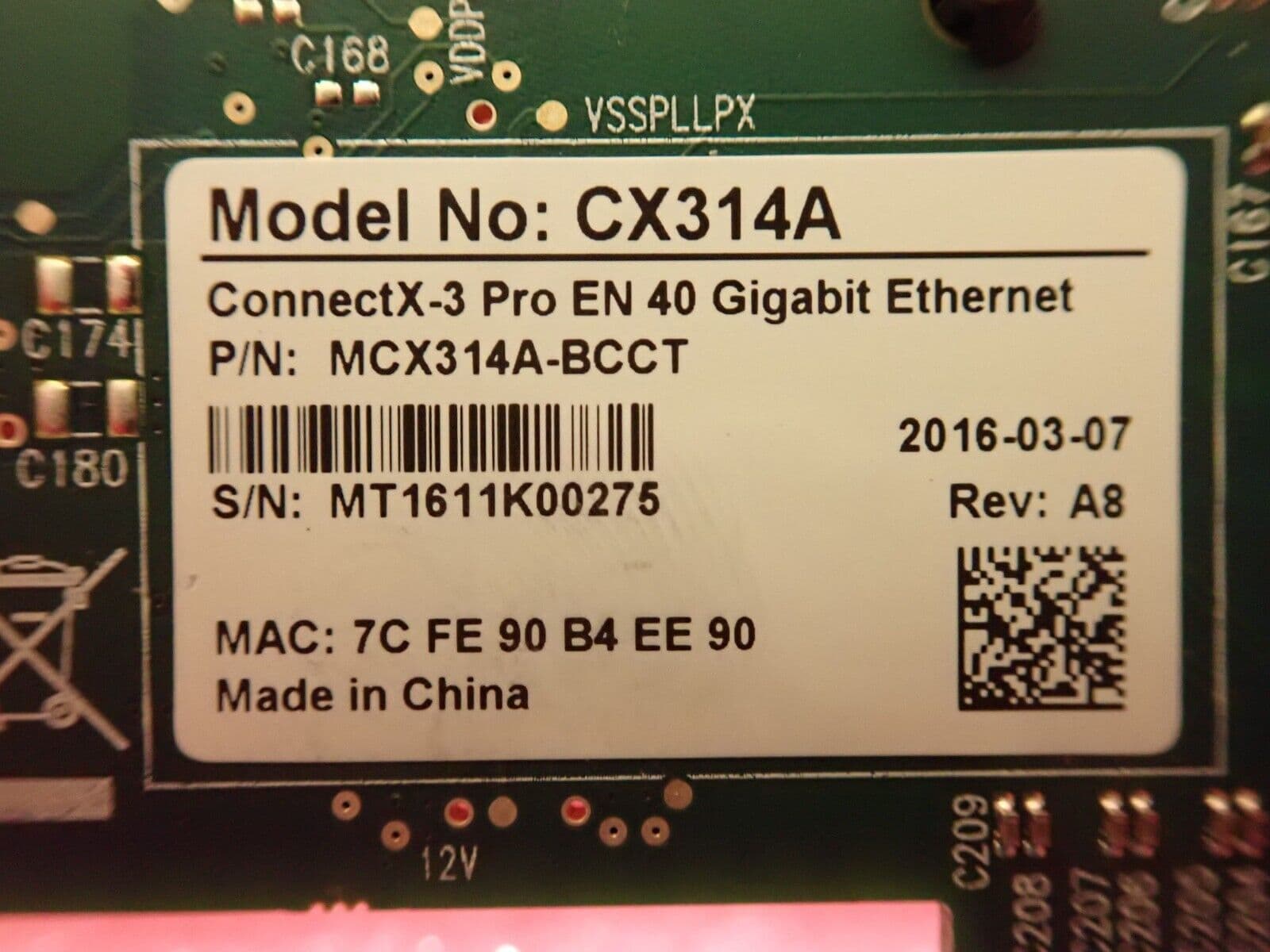 Mellanox CX314A ConnectX-3 Pro 2 Port 40GbE QSFP Network Adapter ...