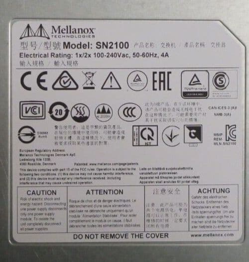 Mellanox Spectrum SN2100 16Port 100GbE QSFP28 Ethernet Switch MSN2100 ...