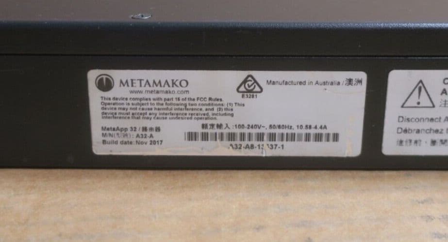 Metamako MetaApp 32 A32-A8 Layer1 32-Port 1/10GbE SFP Application ...