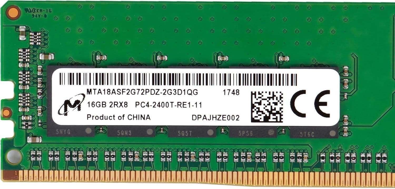Micron 16GB PC4-2400T DDR4 2Rx8 288-Pin Server Memory MTA18ASF2G72PDZ ...