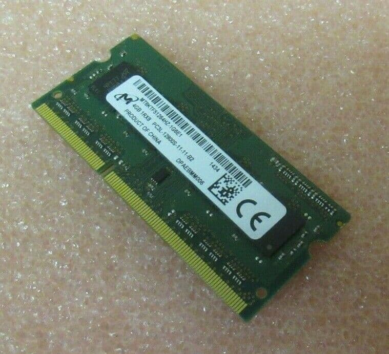 Micron 4GB DDR3 PC3L-12800S 1600MHz 204-P SODIMM Memory Ram MT8KTF51264HZ-1G6E1