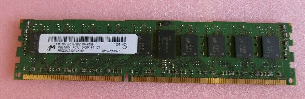 Micron MT18KSF51272PZ-1G4M1HF 647647-071 4GB PC3-10600 DDR3 ECC CL9 ...