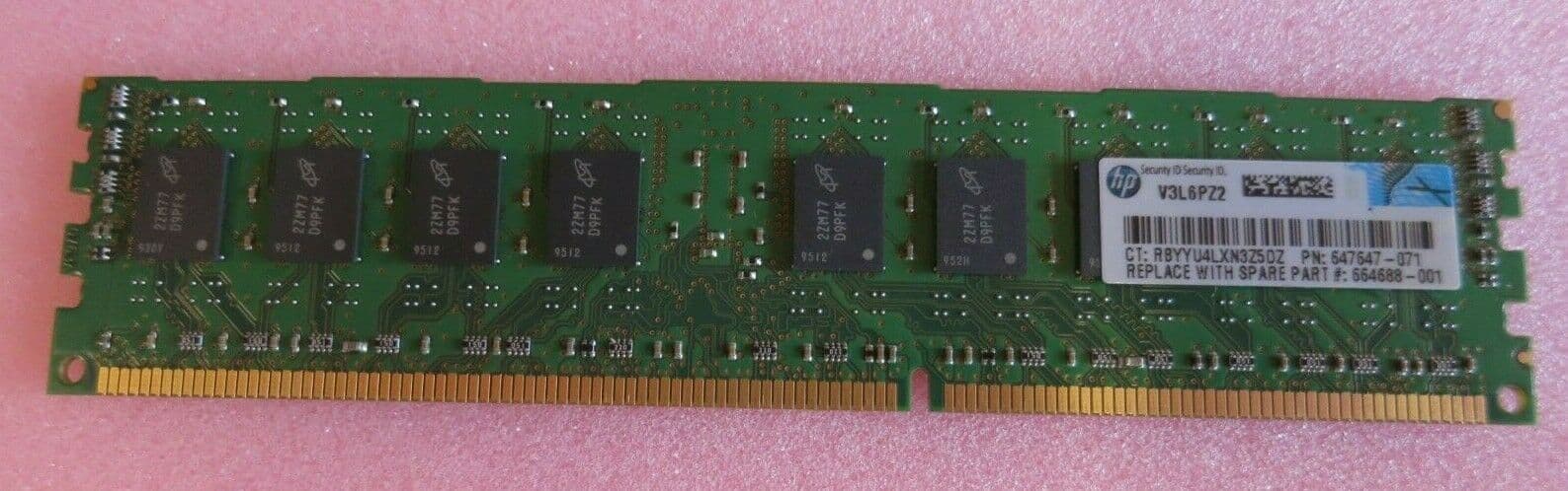 Micron MT18KSF51272PZ-1G4M1HF 647647-071 4GB PC3-10600 DDR3 ECC CL9 ...