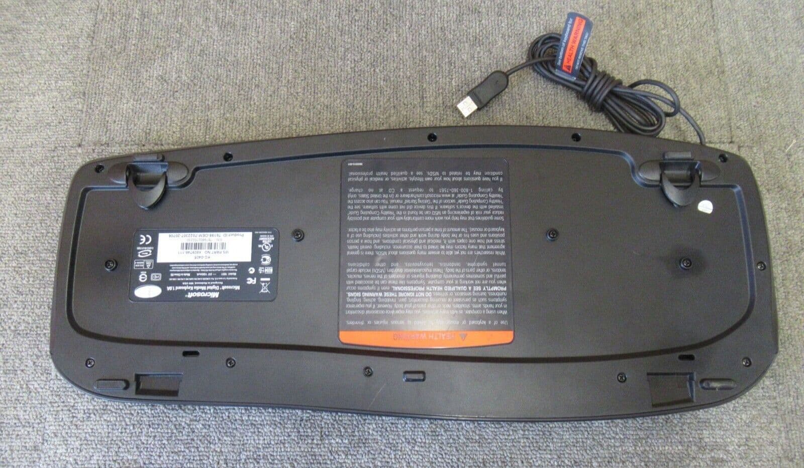 Microsoft KC-0405 X809746-111 Black USB Wired UK QWERTY Digital Media ...