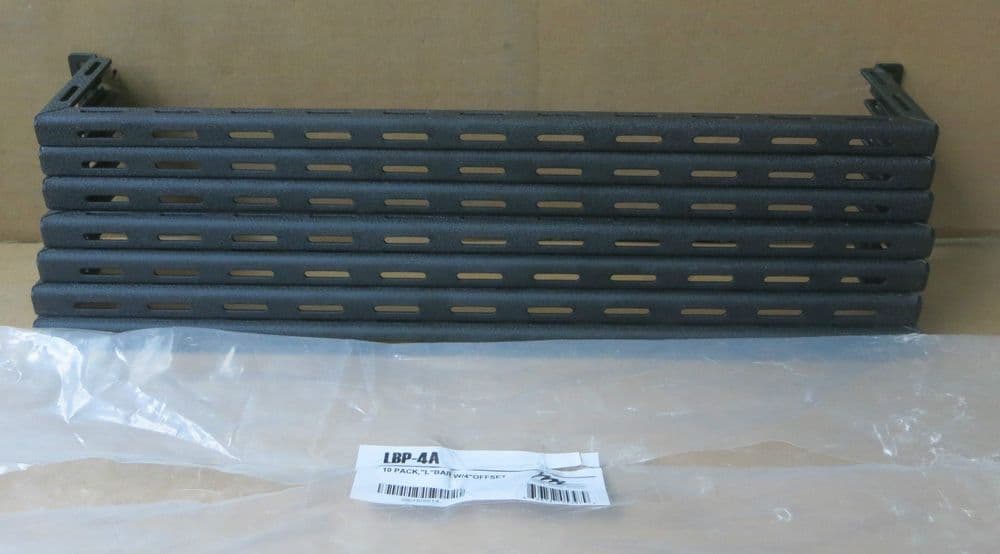 Middle Atlantic LBP-4A L Bar W/4" Offset Rack Lacing Bars Bracket 6 Pack