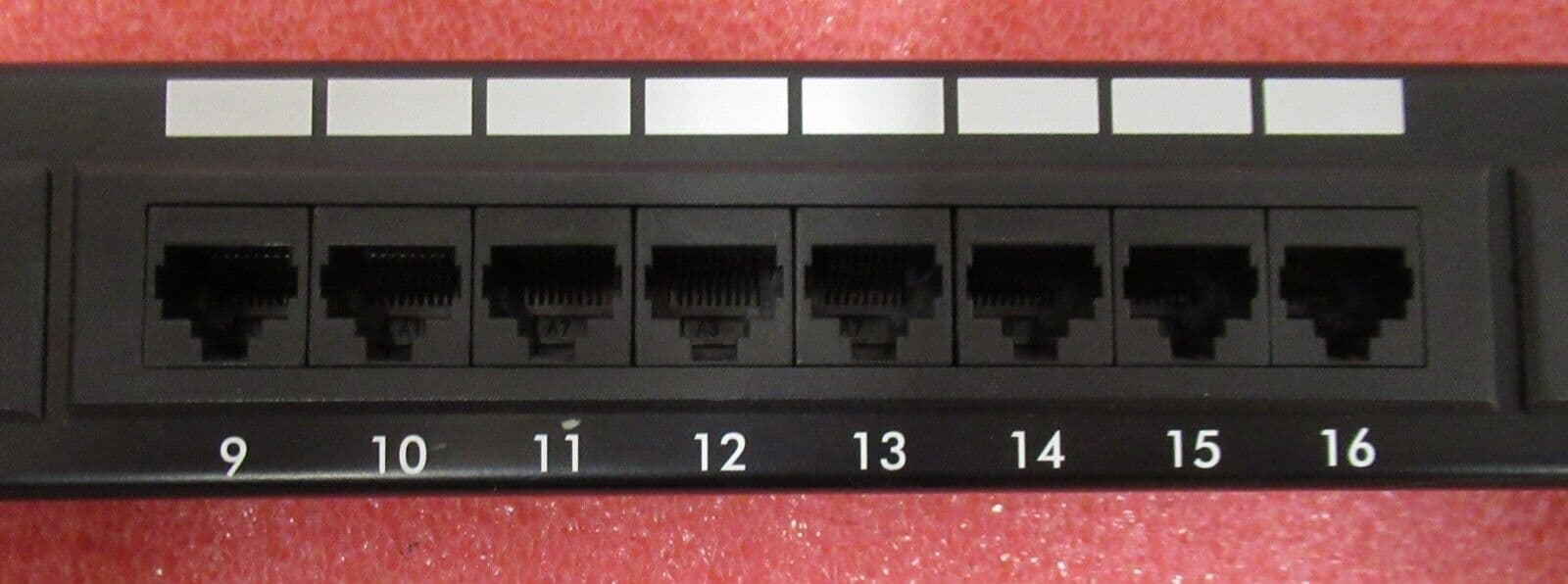 Mills 24 Port Cat5e RJ45 Ethernet 19" Rackmount 1U Rear Punch Patch ...