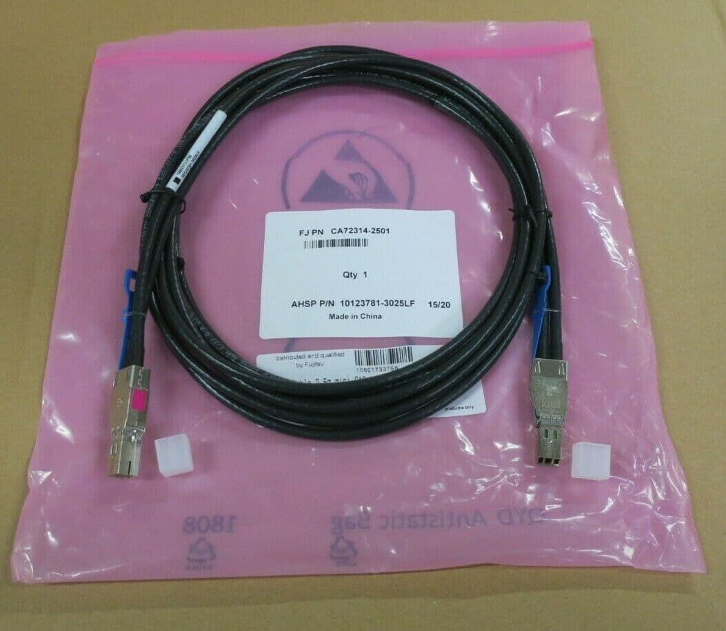 Mini-SAS HD SFF-8644 to Mini-SAS SFF-8644 External Cable 250cm 2 5M