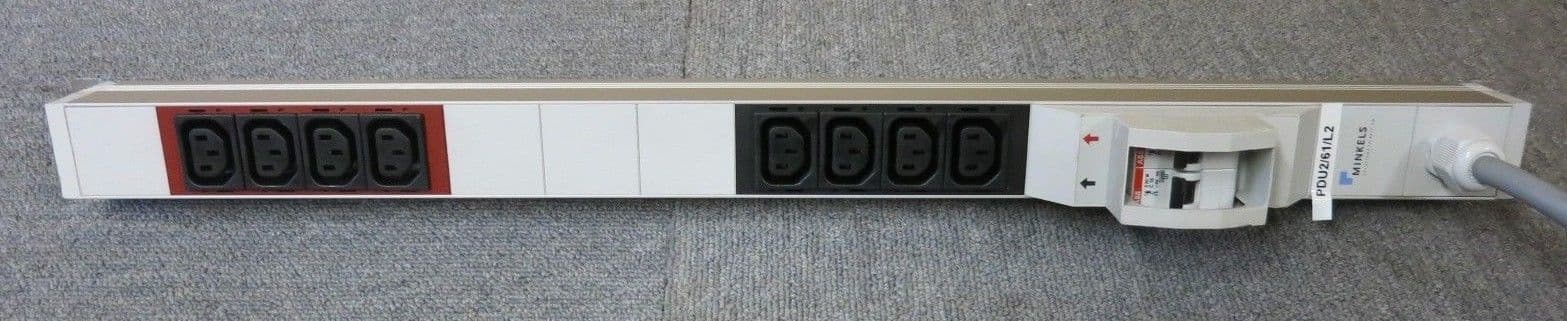 Minkels 333 3142 ALU 1HE 2xC16 8xC13 2xLS CEE 32A 250V PDU Power Strip