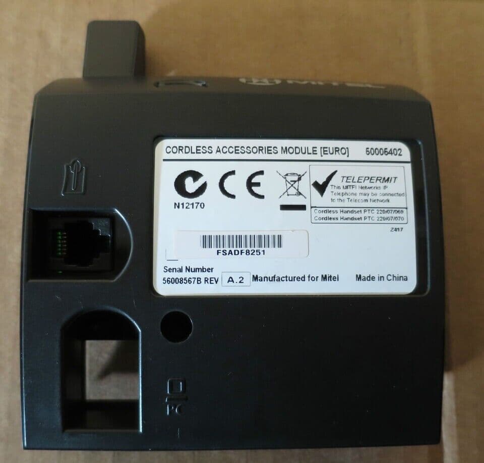 Mitel DECT Cordless Accessories Module 50005402 For Mitel 5330 / 5330e ...