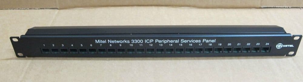 Mitel Networks 3300 24-Port ICP Peripheral Service RJ-45 Patch Panel ...