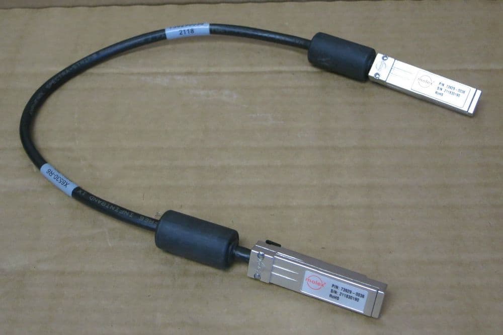 Molex 73929-0036 X6530-R6 SFP to SFP Small pluggable Interconnect Cable ...