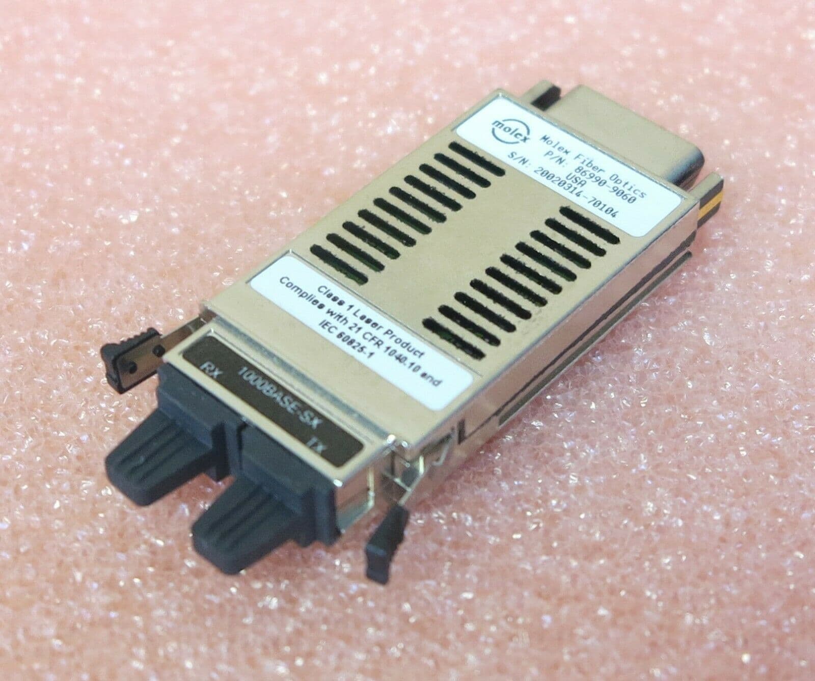 Molex 86990-9060 1 25GB/s 1000BASE-SX GBIC 850nm 550m MMF Transceiver ...