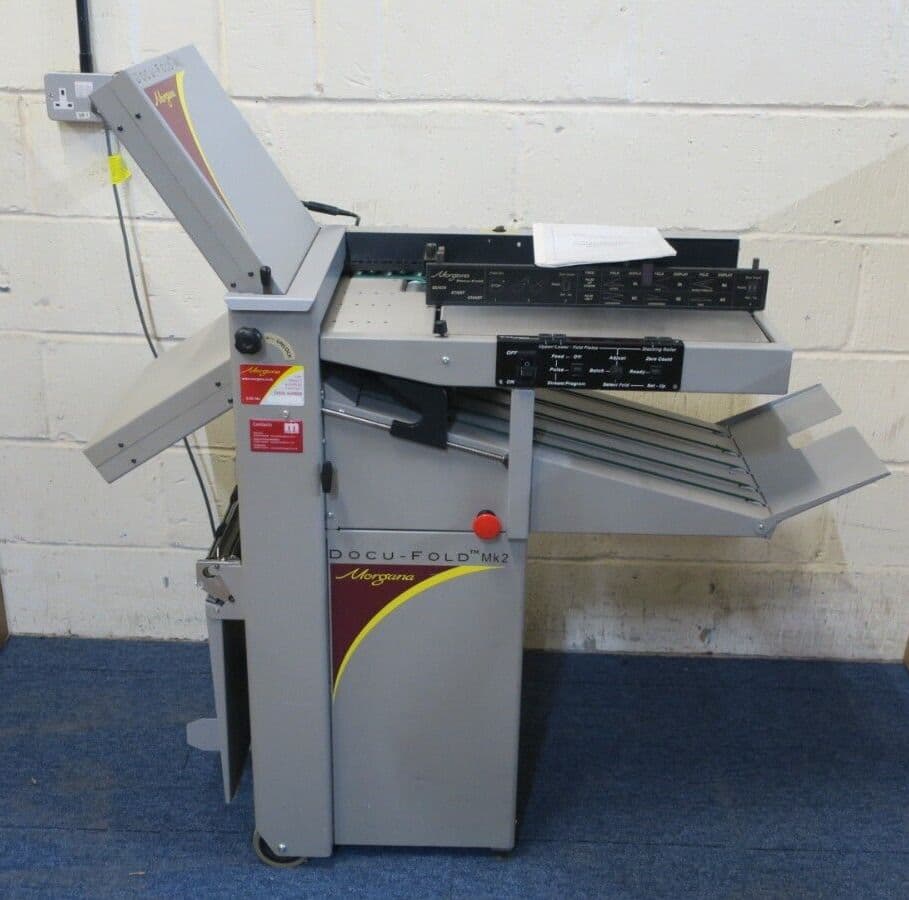 Morgana DocuFold Mk2 Vacuum Feed Paper Folder Perforating Scoring Machine