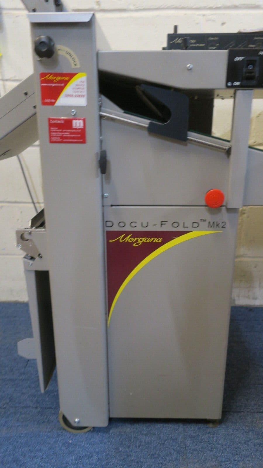 Morgana DocuFold Mk2 Vacuum Feed Paper Folder Perforating Scoring Machine