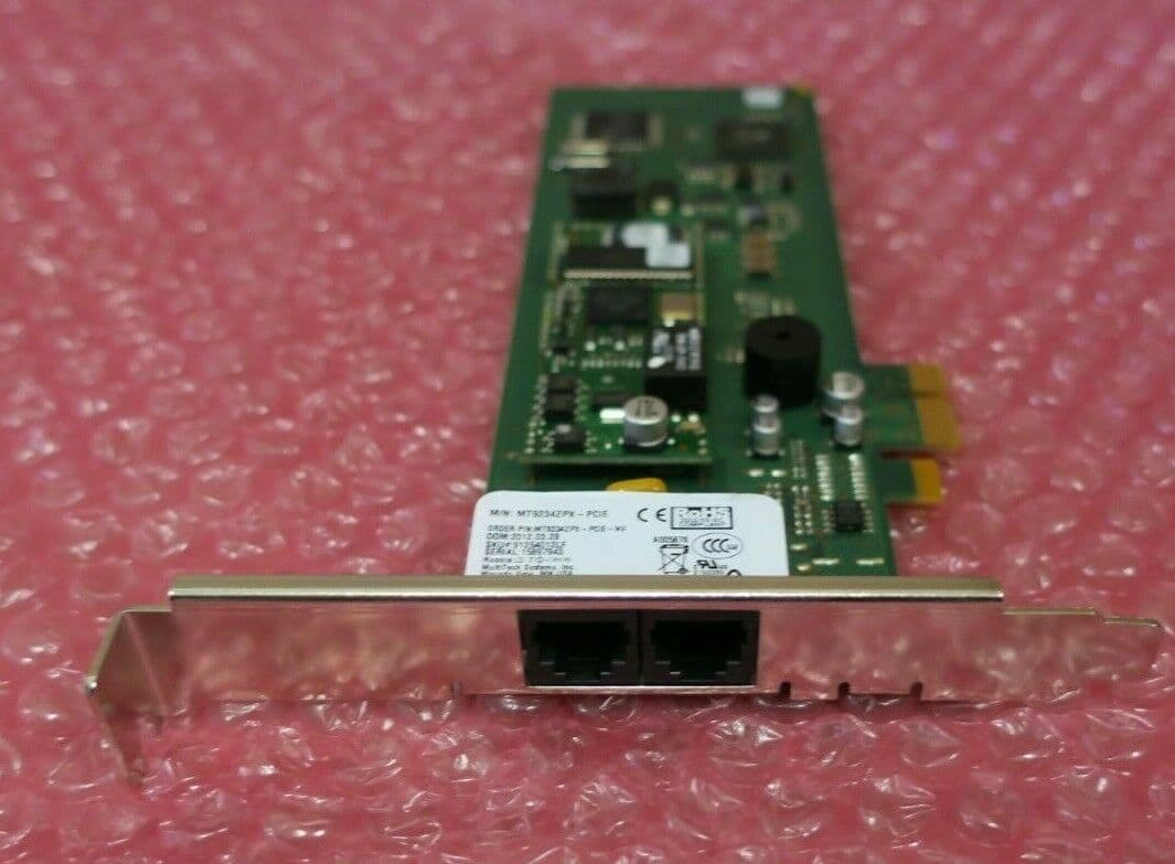 Multi-Tech MultiModem ZPX MT9234ZPX-PCIE V 92 Voice/Data/Fax Modem RJ ...