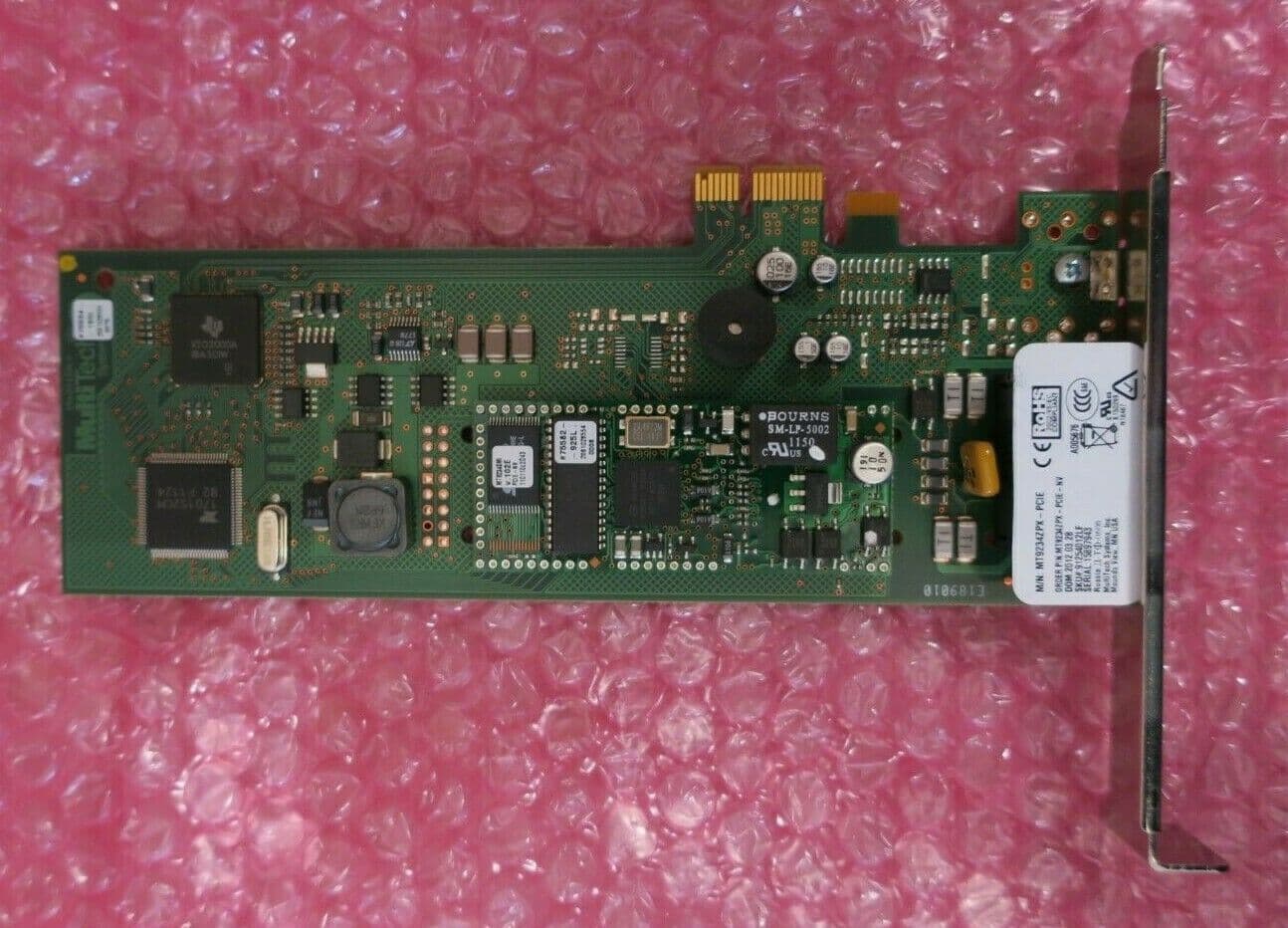 Multi-Tech MultiModem ZPX MT9234ZPX-PCIE V 92 Voice/Data/Fax Modem RJ ...