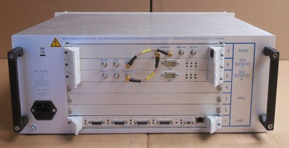 ND SatCom SkyWAN IDU 5000 Satellite Modem W/ 1x UIM 2x SIC DEMOD 1x MOD ...