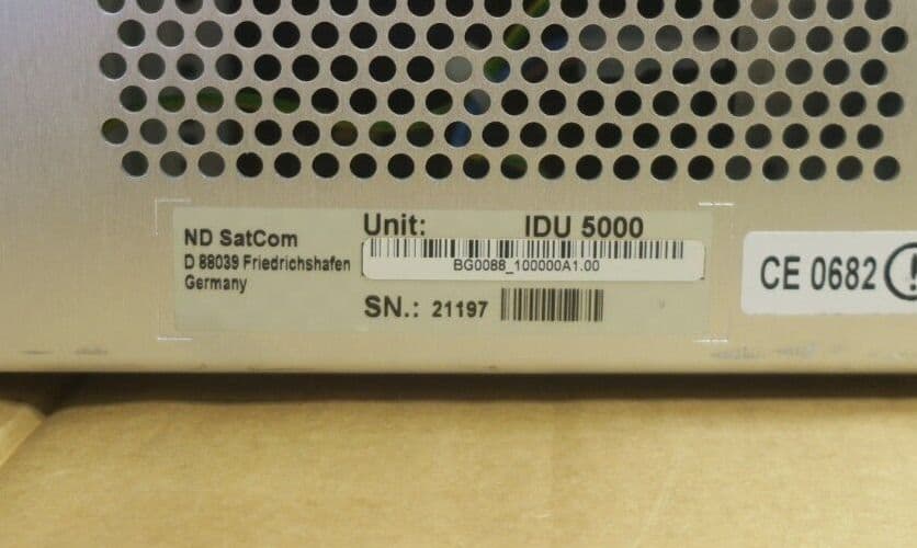ND SatCom SkyWAN IDU 5000 Satellite Modem W/ 1x UIM 2x SIC DEMOD 1x MOD ...