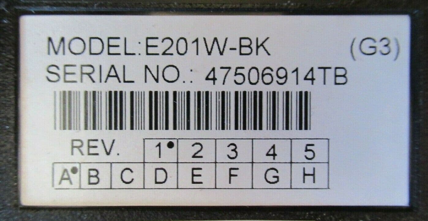 NEC MultiSync L200NX E201W-BK 20" LCD TFT LED Widescreen Mobitor DP DVI VGA