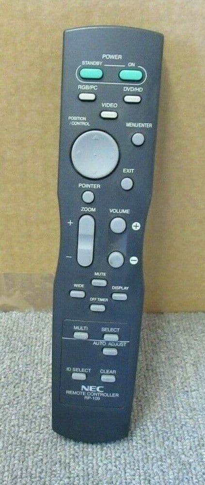 NEC RP-109 Genuine Original Plasma Monitor Projector Remote Control