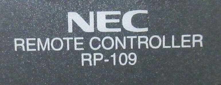 NEC RP-109 Genuine Original Plasma Monitor Projector Remote Control