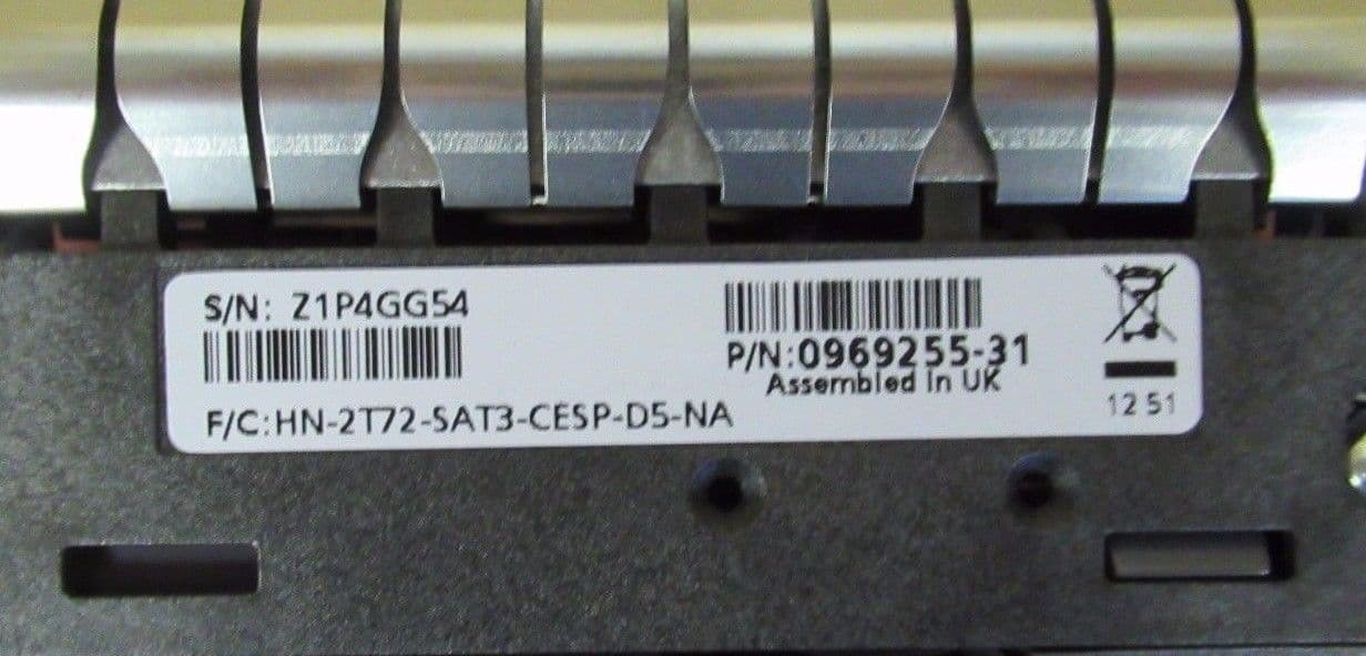 NetApp 2TB Hardrive Caddy & Emulex P003464-01a SATA SAS Server ...