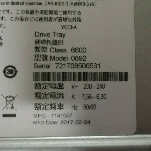 Netapp DE6600 Storage Enclosure 60x 3 5" HDD 2x I/F-6 Drive Module E ...