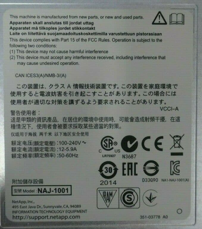 NetApp DS2246 Disk Shelf With 24x 600GB 10K SAS 2 5" Hard Drives 2x ...