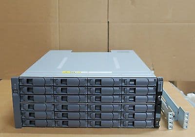 NetApp DS4243 116-00419 B1 - 24 x 600GB 15K X412A-R5 2 x IOM3 ...