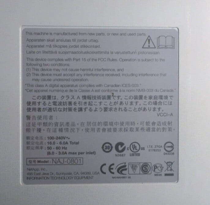 NetApp DS4243 24-Bay Disk Shelf 18x 600GB 15K SAS HDD 2x IOM3 ...