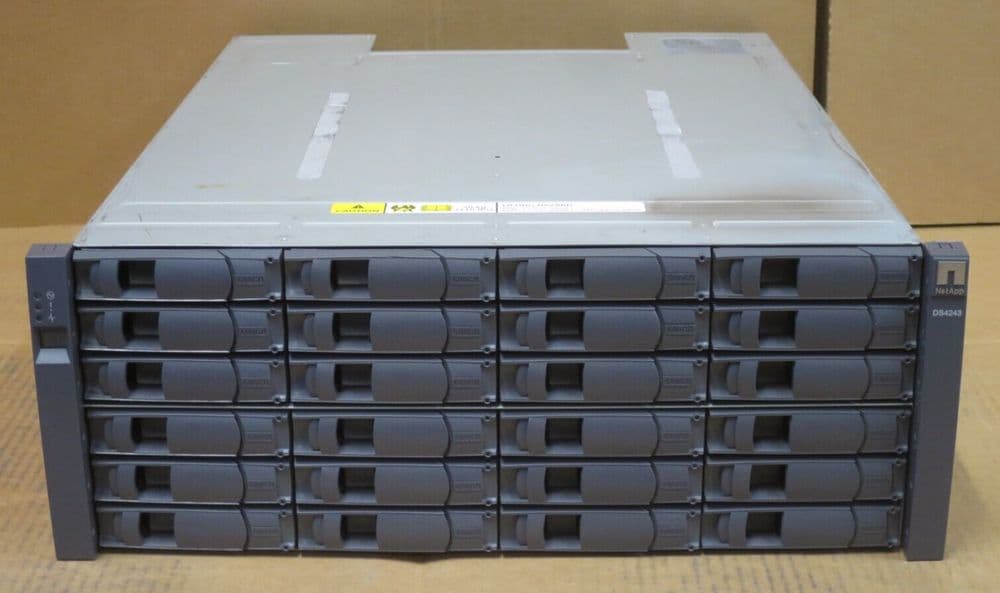 NetApp DS4243 NAJ-0801 Array 14 4TB 24x 600GB 15k SAS 108-00227 4x PSU