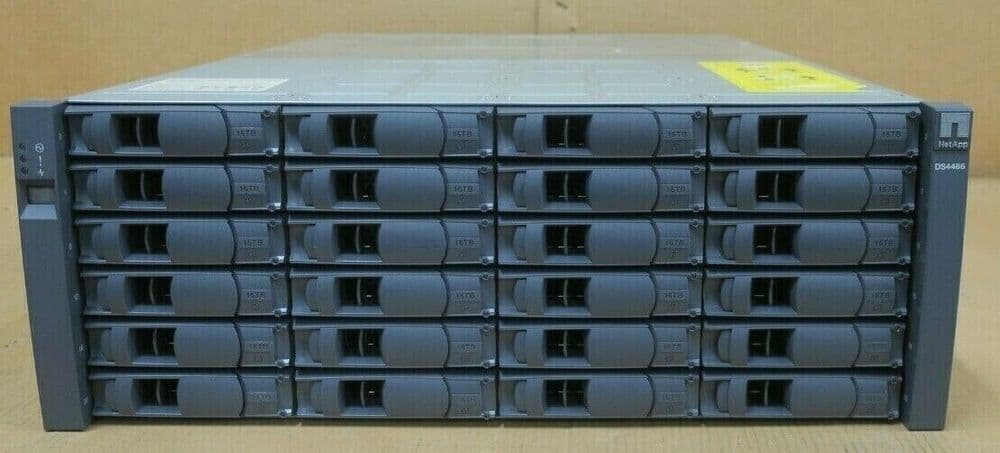 NetApp DS4486 480TB 24 x 20TB 2x IOM6 4x 750W PSU 4U Expansion Shelf NetApp DS4486 480TB 24 x 20TB 2x IOM6 4x 750W PSU 4U Expansion Shelf