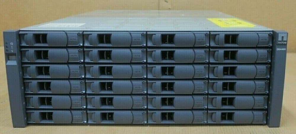 NetApp DS4486 480TB 24 x 20TB 2x IOM6 4xPSU Storage 4U Expansion Shelf