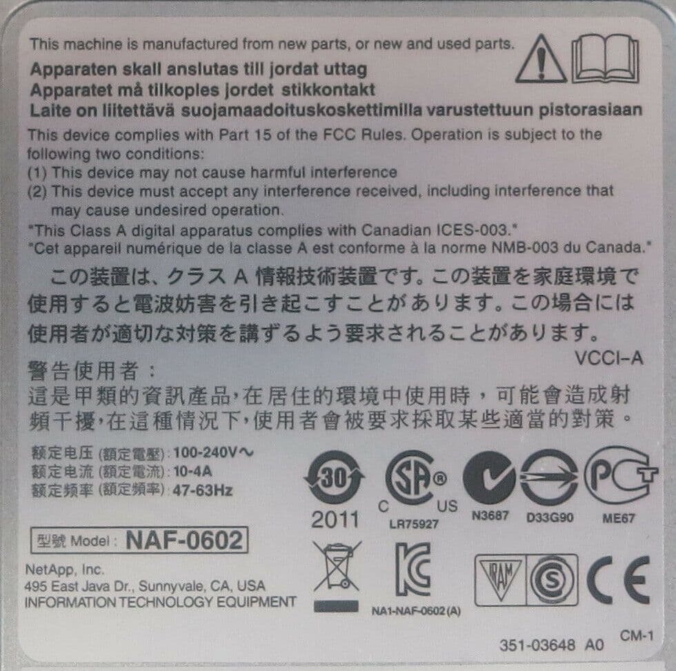 NetApp FAS2020 Filer iSCSI Storage Array Shelf 2 x controllers 6 x ...