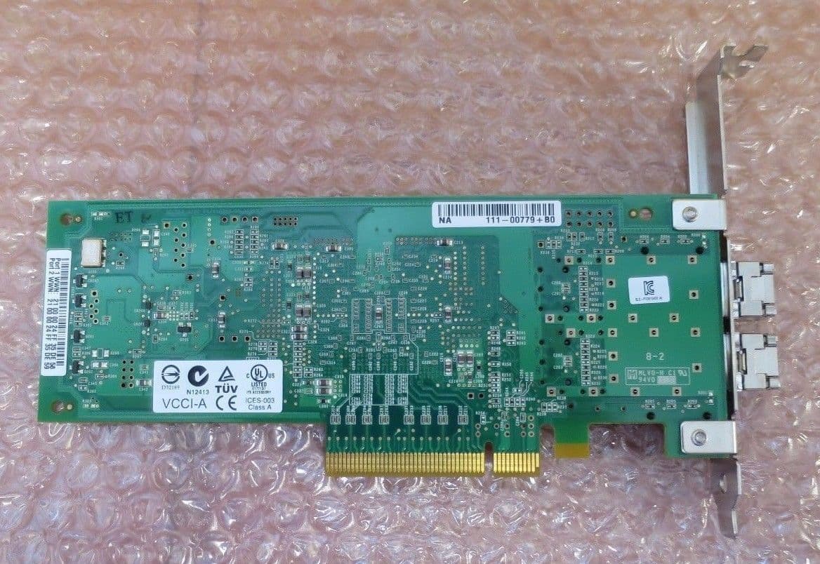 NetApp QLogic X1927A-R6 QLE2562 111-00779 HBA for FAS3270 FAS3240 2x SFP