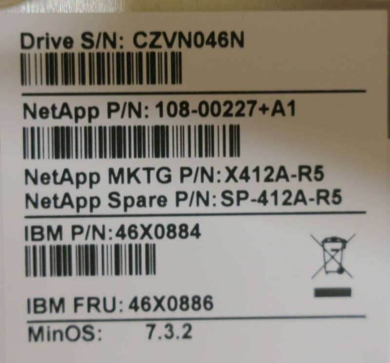 NetApp X412A-R5 SP-412A-R5 - 3 5" 600GB 15K SAS Hard Drive HDD In Caddy