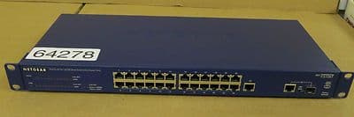 Netgear 24 PORT 10/100 SMART SWITCH W 2 GIG FS726T Managed Ethernet Network
