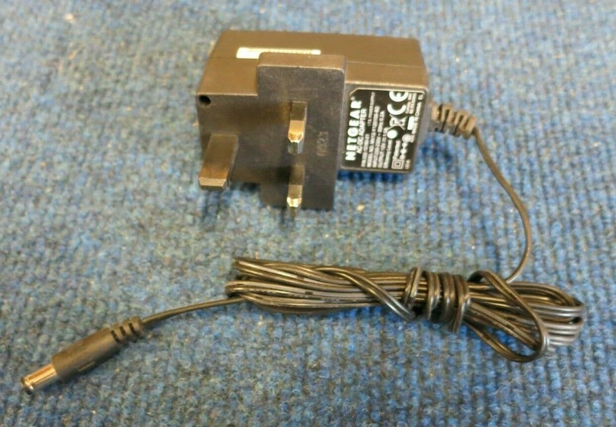 Netgear 332-10180-01 MV12-Y120100-B12 3 Pin UK Plug AC Power Adapter ...