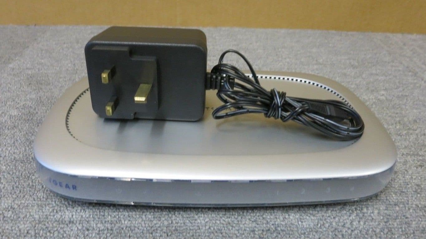 Netgear DG834 4 Port ADSL Firewall Network Router With AC Power Adapter